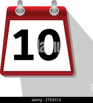 December 10 - calendar and Time planner. Daily Calendar Icon reminder ...