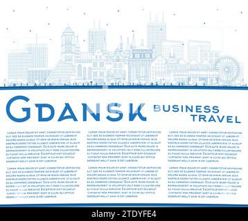 Gdansk cityscape line art vector illustration Stock Vector Image & Art ...