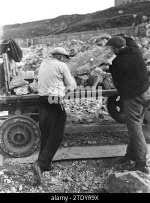 Scheveningen, the demolition of the bunkers and barriers ca. 1945 Stock ...