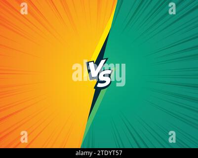 comic style versus vs battle background design Stock Vector Image & Art ...