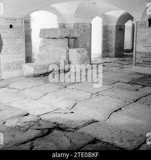 Lithostrotos cellar containing the original pave which would have ...