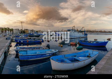 Taranto, Italy - 30 November, 2023: view of the Castello Aragonese ...
