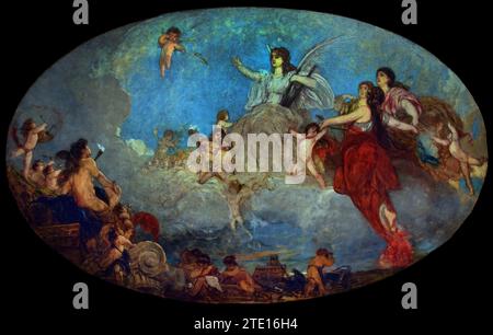 Gyzis Nikolaos (1842 - 1901) The Liberal Arts and their Spirits, 1878 ...