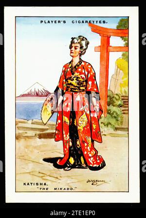 Katisha - Vintage Cigarette Card Illustration Stock Photo - Alamy