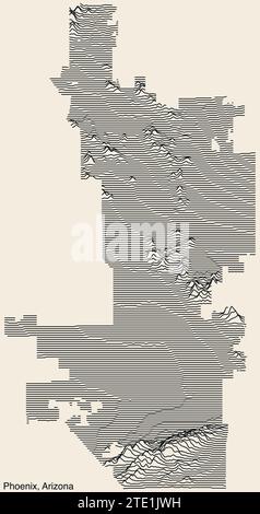 Topographic exaggerated relief map of HOUSTON, TEXAS Stock Vector Image ...