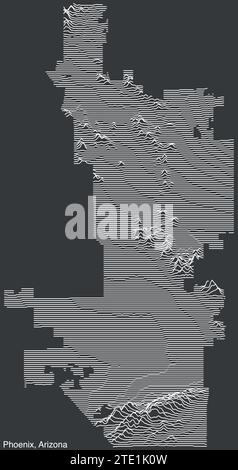 Topographic exaggerated relief map of HOUSTON, TEXAS Stock Vector Image ...