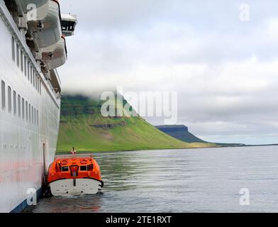 Grundarfjordurr, Iceland - 4th July 2022: Sky Princess tender No.11 ...