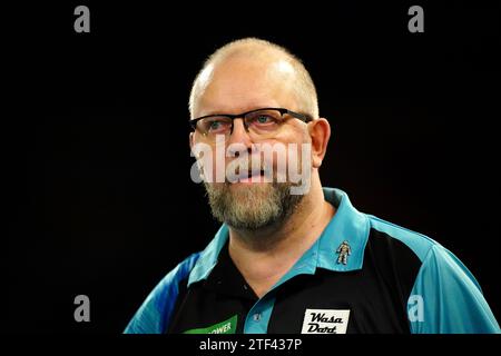 Marko Kantele walks out to play Radek Szaganski (not pictured) on day ...