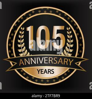 105th Anniversary Celebration Logo Design Template. 105th Anniversary ...