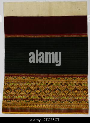 Doek, Anonymous, 1900 - 1949 Cloth with floral and geometric motifs ...