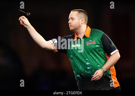 Steve Lennon in action against Owen Bates (not pictured) on day six of ...