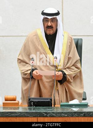 Emir of Kuwait Sheikh Mishal Al-Ahmad Al-Jaber Al-Sabah arrives during ...