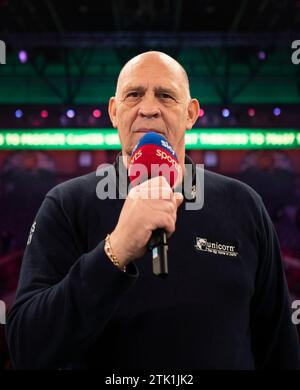 Referee Russ Bray poses for photos on day six of the Paddy Power World ...
