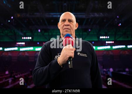 Referee Russ Bray poses for photos on day six of the Paddy Power World ...