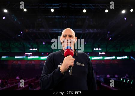 Referee Russ Bray poses for photos on day six of the Paddy Power World ...