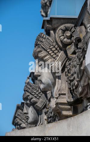 Sculpture on top of the Reichstag Building in Berlin Germany Stock ...