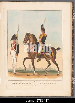 Watch in Rotterdam, 1811, Anonymous, 1811 print Two members of the ...