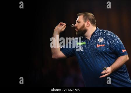 Alex Spellman in action against Ryan Joyce (not pictured) on day six of ...