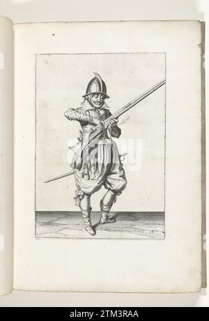 Soldier who loosens his wick from the rooster from his musket (no. 14 ...