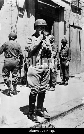 GENERAL GEORGE PATTON in Sicily , Italy.Supplied by Photos inc.(Credit ...
