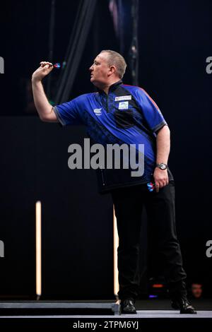 Dartspieler Glen Durrant / Duzza bei der World Darts Gala 2023 in der ...