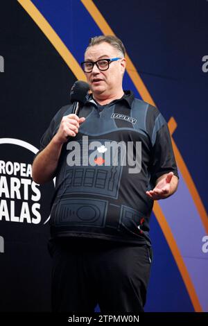 Dartspieler John Part / Darth Maple bei der World Darts Gala 2023 in ...