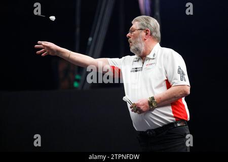 Dartspieler Martin Adams / Wolfie bei der World Darts Gala 2023 in der ...