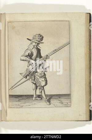 Soldier who gives the wick on the rooster of his musket the right place ...
