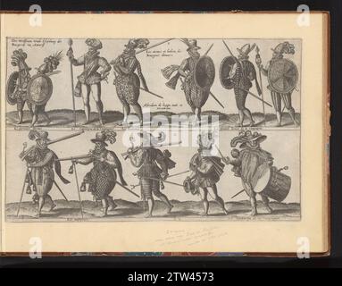 Soldiers, dressed according to the fashion of approx. 1580, 1580 ...