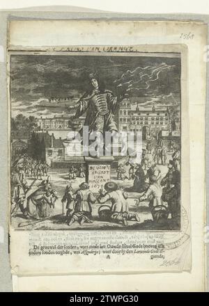 Title page for a pamphlet by Johannes Rothe, 1674, Allegorical title ...