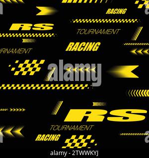 Sport RS race car decal yellow and black Stock Vector Image & Art - Alamy