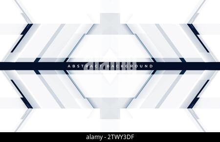 Blue and white tech geometric minimal banner design. Abstract corporate ...