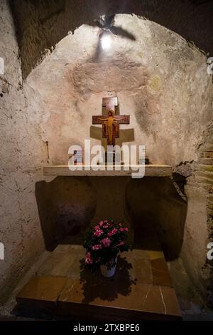 The Eremo delle Carceri, a hermitage complex on the slopes of Monte ...