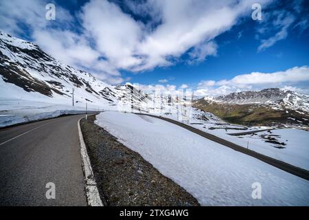 At the summit of Stelvio Pass near Bormio, Italy Stock Photo - Alamy