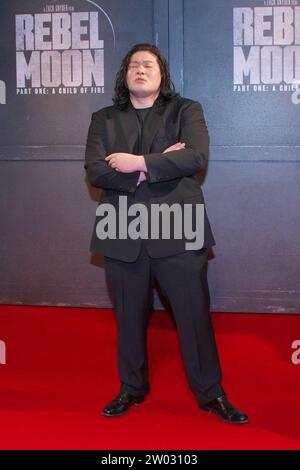 Japanese actor Wataru Ichinose attends the red carpet event during the Japan Premiere for ...