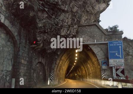 Strada Statale 45 or SS45bis road by Lago di Garda, Province of Brescia ...