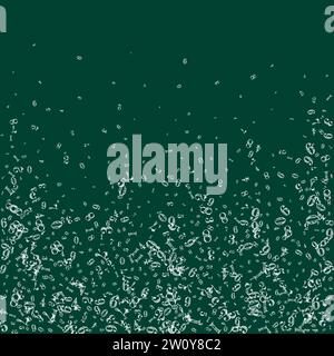 Scattered numbers. White chalk digits flying chaotic. Back to school ...