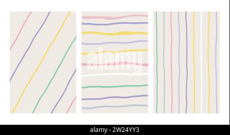 Simple Geometric Hand Drawn Irregular Patterns. Doodle Checkered simple ...