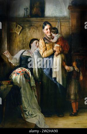 Gyzis Nikolaos (1842 - 1901), Peak-a-Boo Painting 19ty-20th Century ...