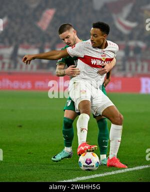 Jamie Leweling VfB Stuttgart (18) on the ball, MHPArena, MHP Arena ...