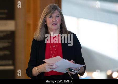 Alison Johnstone, Presiding Officer of the Scottish Parliament (centre ...