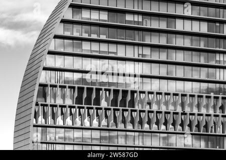 The BBVA headquarters in Madrid in Spain, designed by Herzog & de ...