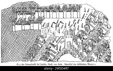 Lachis, city of Judah, Canaite city, Palestine, bas-relief, conquest by ...