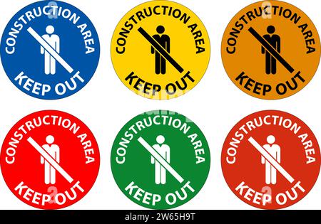 Danger Sign Construction Area - Keep Out Stock Vector Image & Art - Alamy