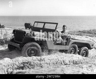 Willys MT-TUG, ¾-ton Truck, 6x6, Tractor (1943) (cropped Stock Photo ...