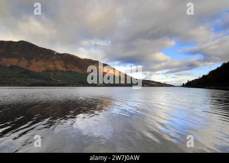 Autumn view over Loch Lochy, Lochaber, Highlands of Scotland Stock ...