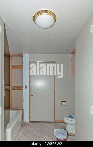 In-progress images of a bathroom remodel Stock Photo - Alamy