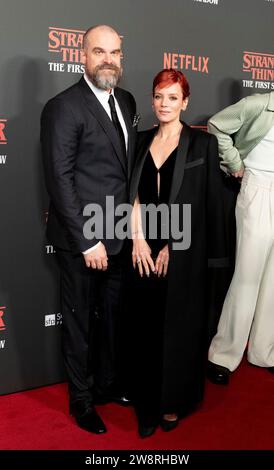 Lily Allen and David Harbour attends the "Stranger Things: The First ...