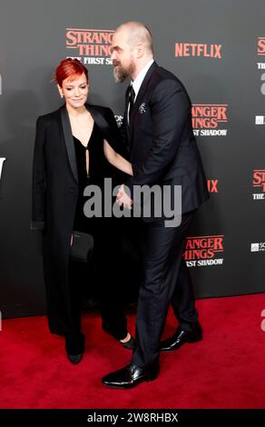 Lily Allen and David Harbour attends the "Stranger Things: The First ...