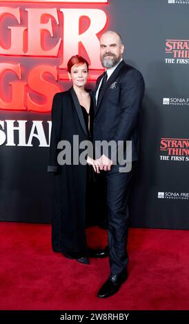 Lily Allen and David Harbour attends the "Stranger Things: The First ...